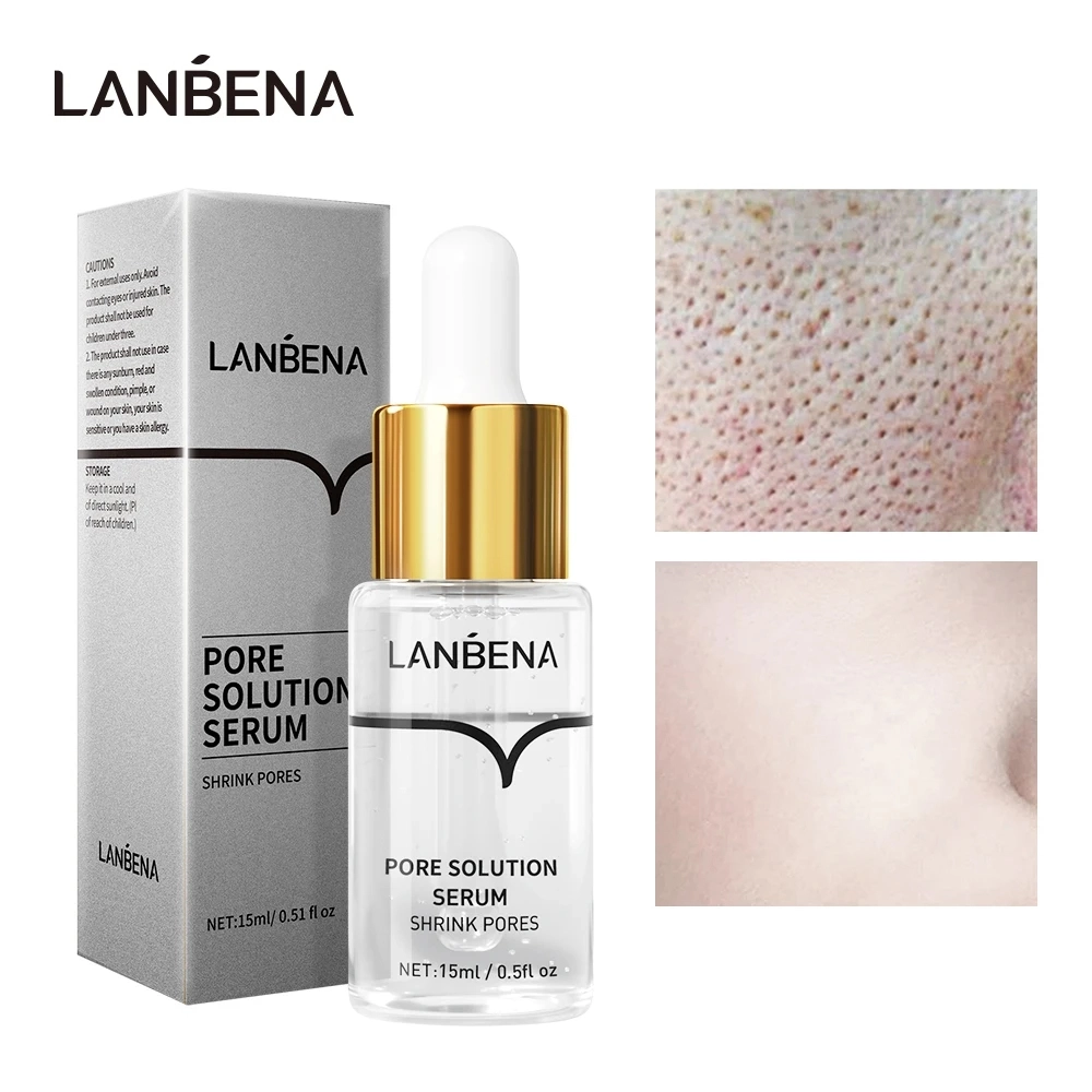 LANBENA Pore Shrink Serum Moisturizing Oil Control Essence Remove ...