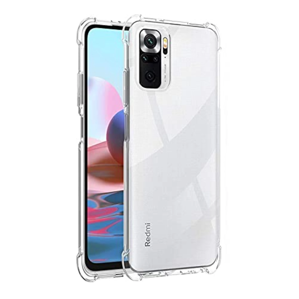 Xiaomi redmi note 10s Flexible Clear Transparent Soft TPU Back Case ...