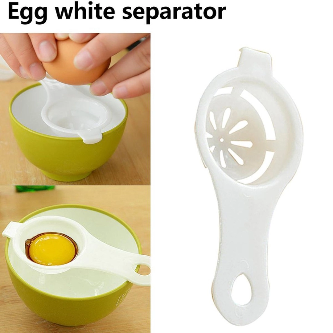 Egg Separator Spoon Egg Divider White Yolk Eggs Filter Gadgets ...