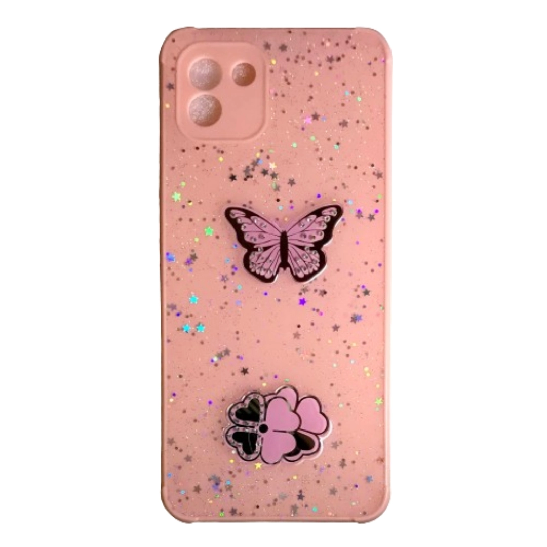 Ladies Fashion Cover for Samsung Galaxy A03 Designed with Glitters and ...