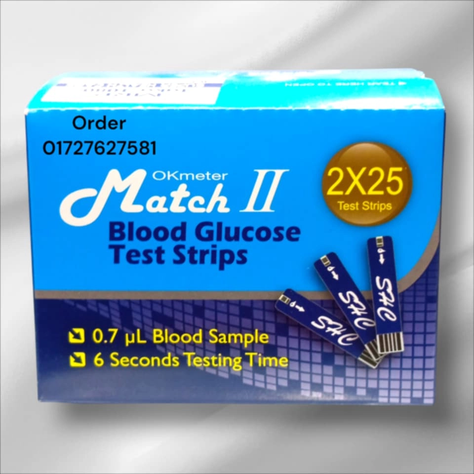 Ok mater Match II Blood Glucose Test Strips