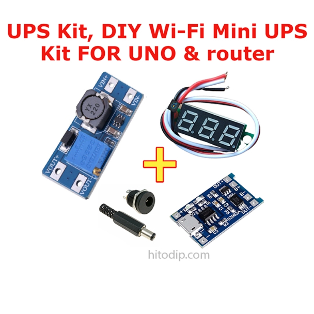 UPS Kit, DIY Wi-Fi Mini UPS Kit FOR UNO & Router.