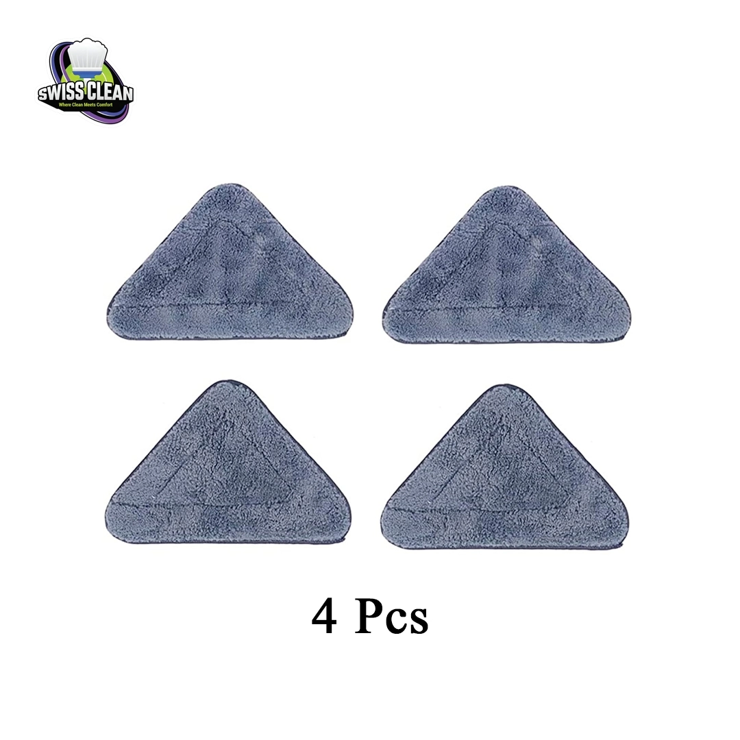 4pcs Triangle Mop Pad Refill Set– Microfiber Washable Replacement Pad ...