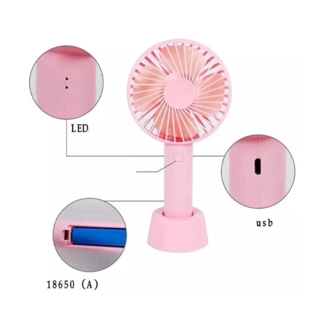 Portable Mini USB Rechargeable Fan with Power Bank