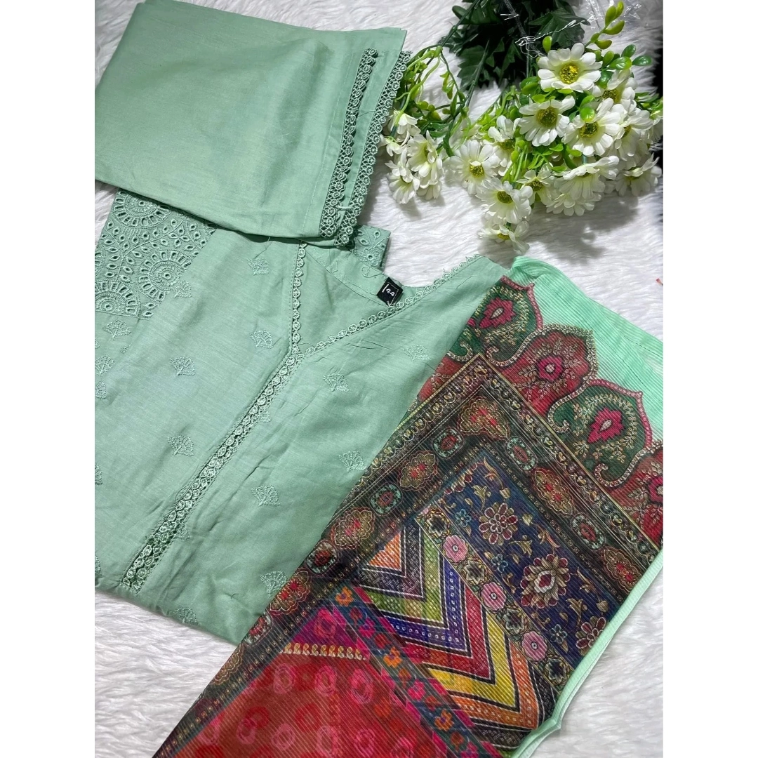 Pakistani pure cotton chiken curry stich collection