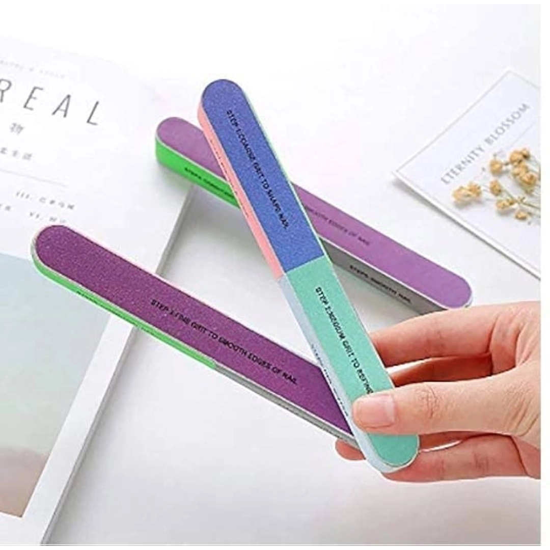 Nail Polishing Tools 6 Sided Long Straight Round Nail Buffer Sanding ...