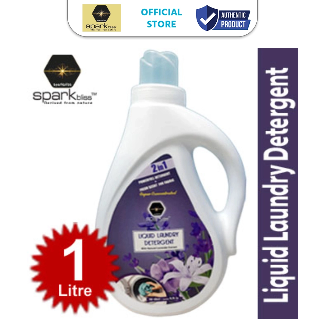 Spark Bliss Lavender Liquid Laundry Detergent/Cloth Wash - 1Ltr