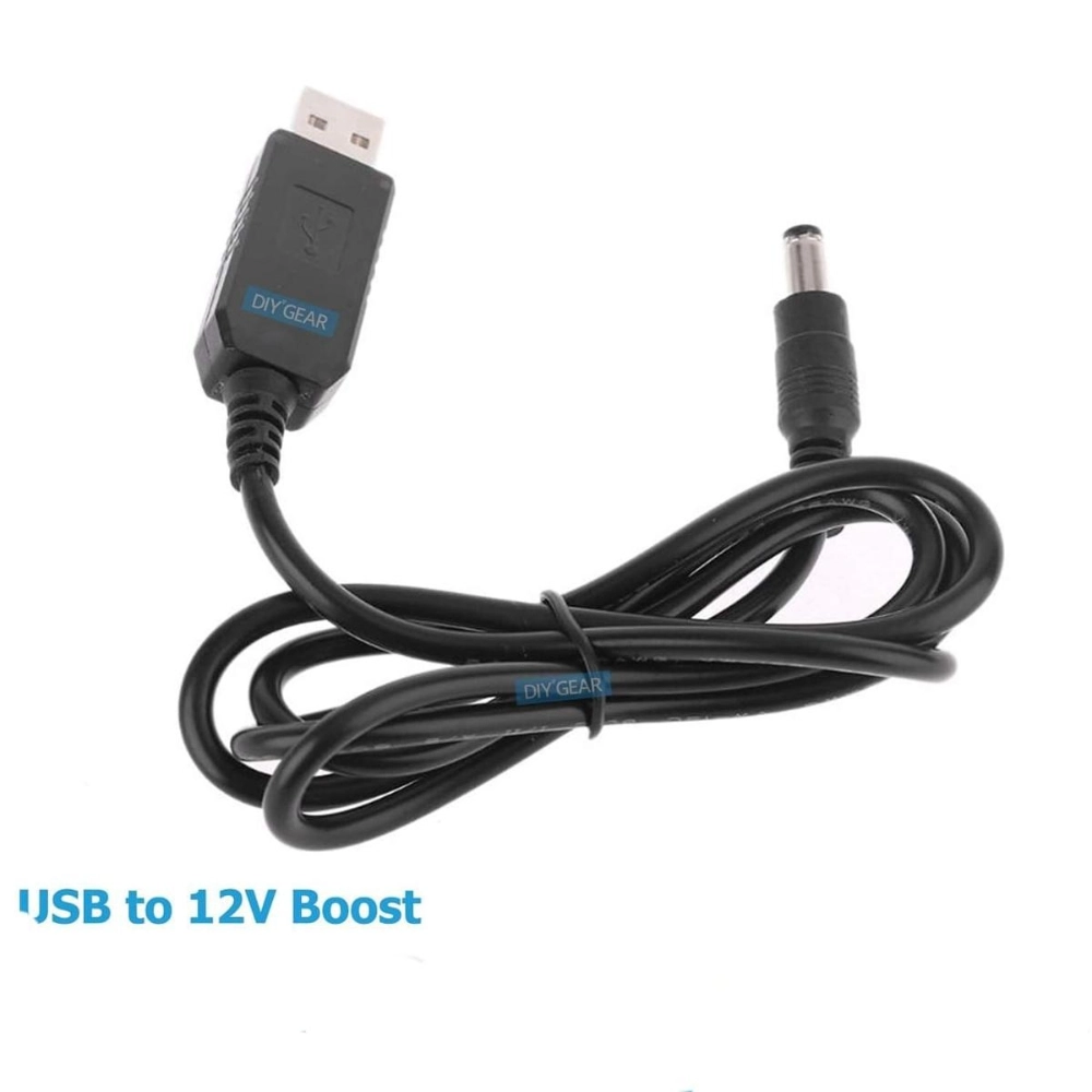 USB DC 5V to DC 12V Step up Cable Module Converter 2.1x5.5mm Male ...