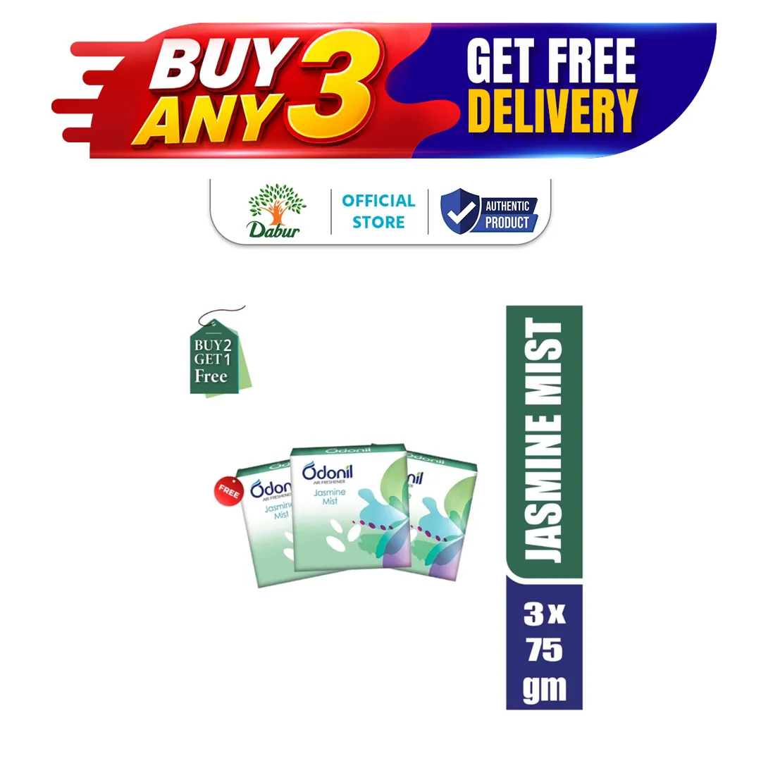 Odonil Jasmine Mist Blocks – Buy 2 Get 1