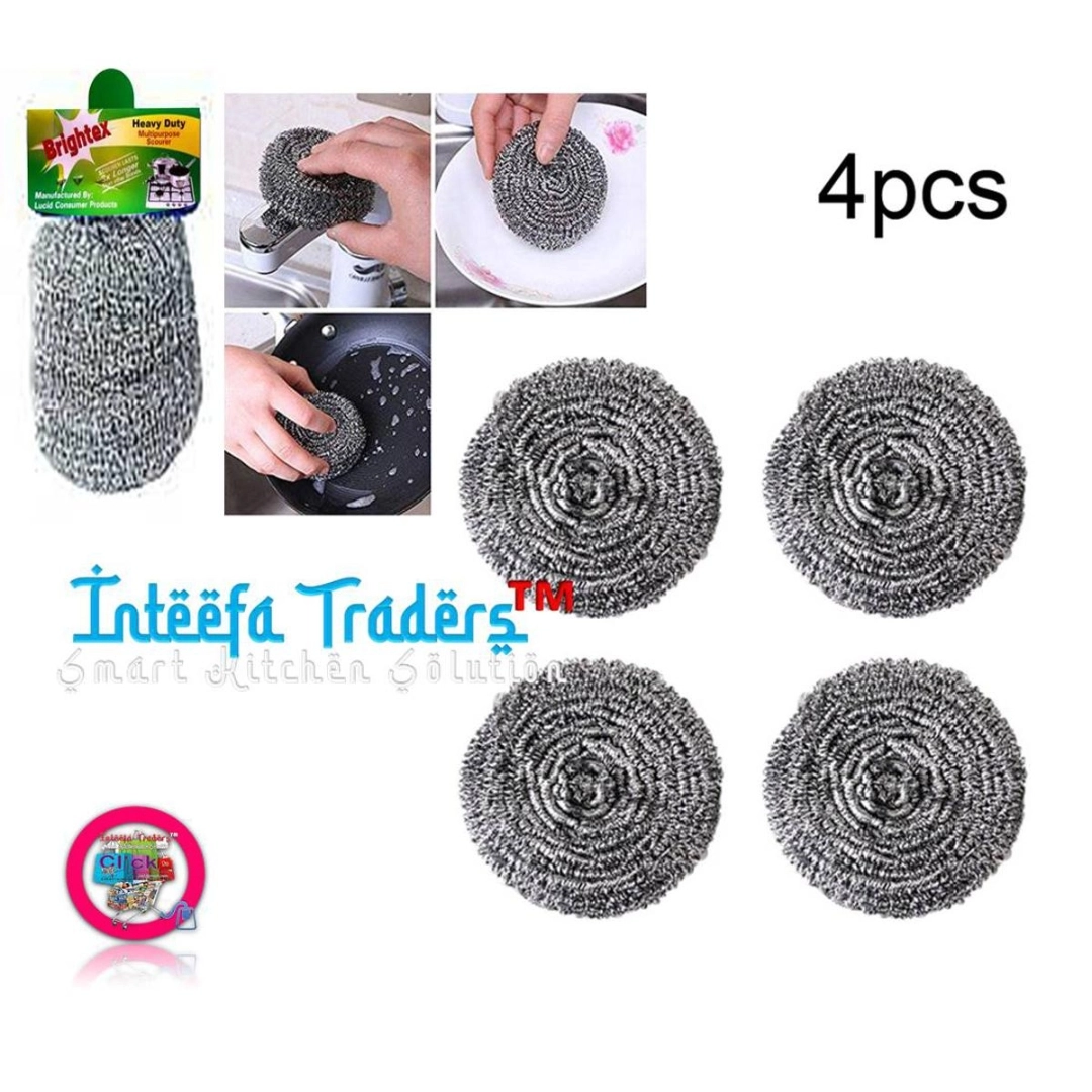 Stainless Steel Dish Scouring Pad Pot Scrubber Stainless Steel Scrubber ...