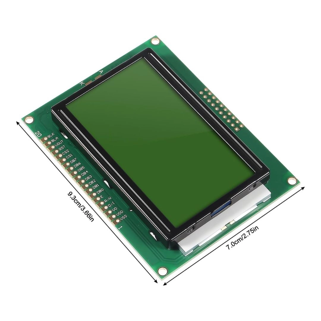 LCD12864 12864 Full Graphics LCD Display Monitor 12864 128×64 5V ...