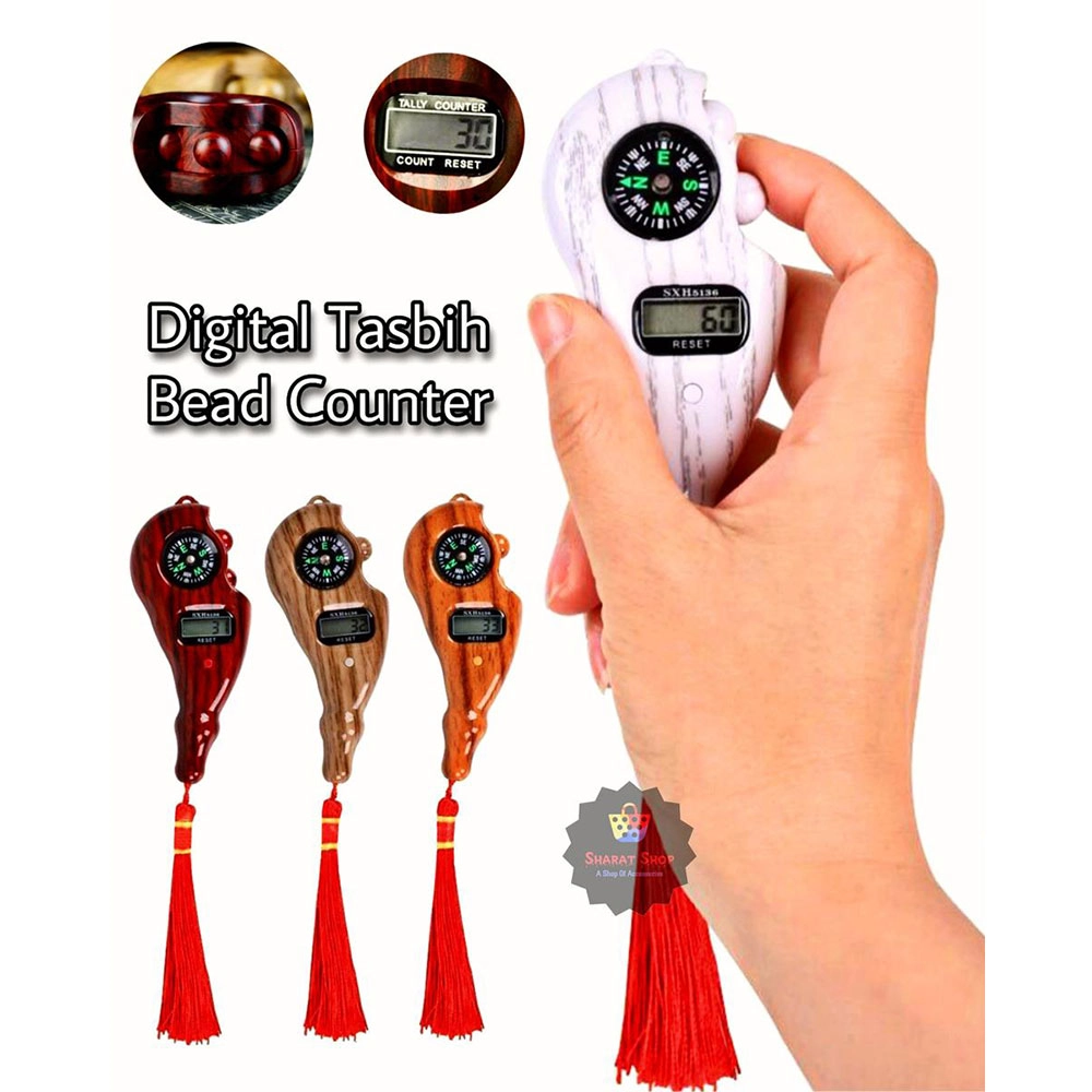 Digital Counting Tasbih With Rotating Prayer Beads Portable Led Islamic ...