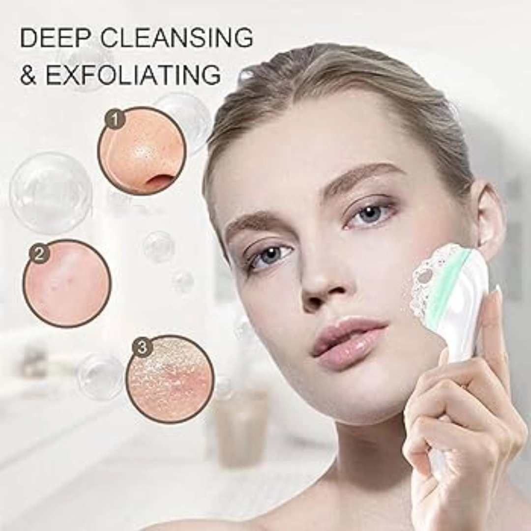 Silicone Manual Facial Deep Cleansing Brush - Cat Paw Face Scrubber for ...