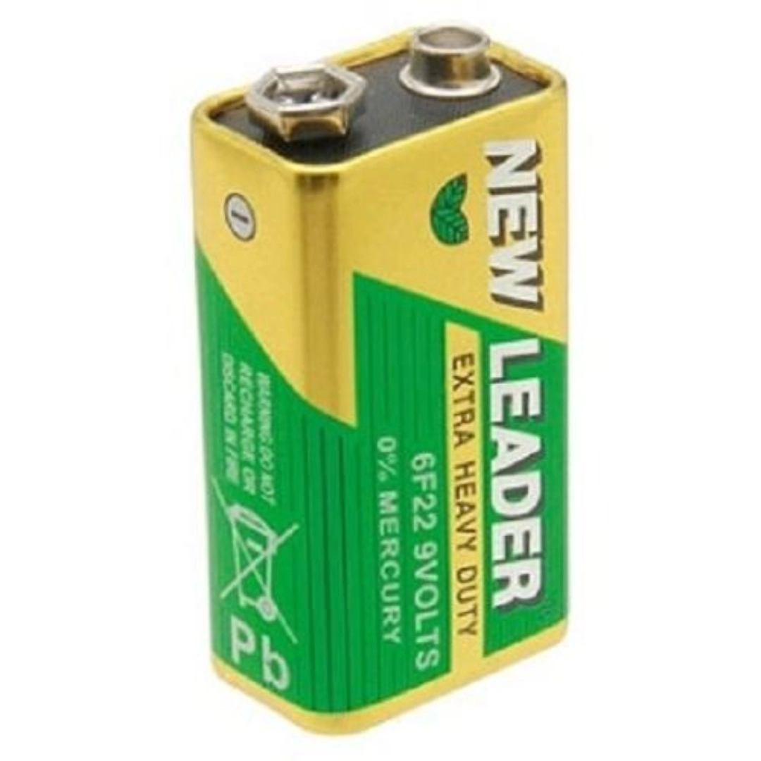 Universal 9V Block Heavy Duty Cell Battery 6F22 Stable Performance Used ...