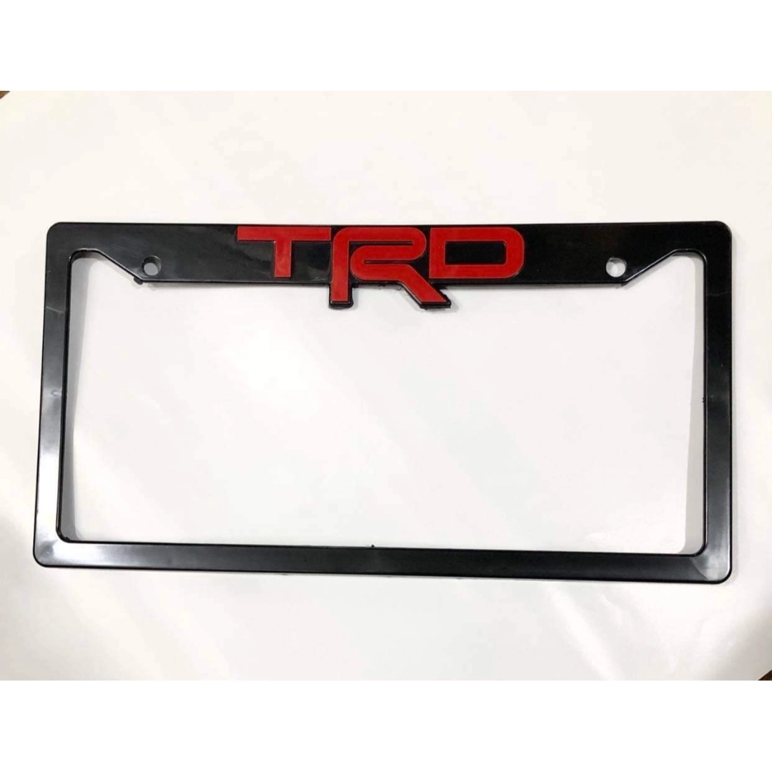 2 Pcs TRD Car Number Plate Frame For Toyota