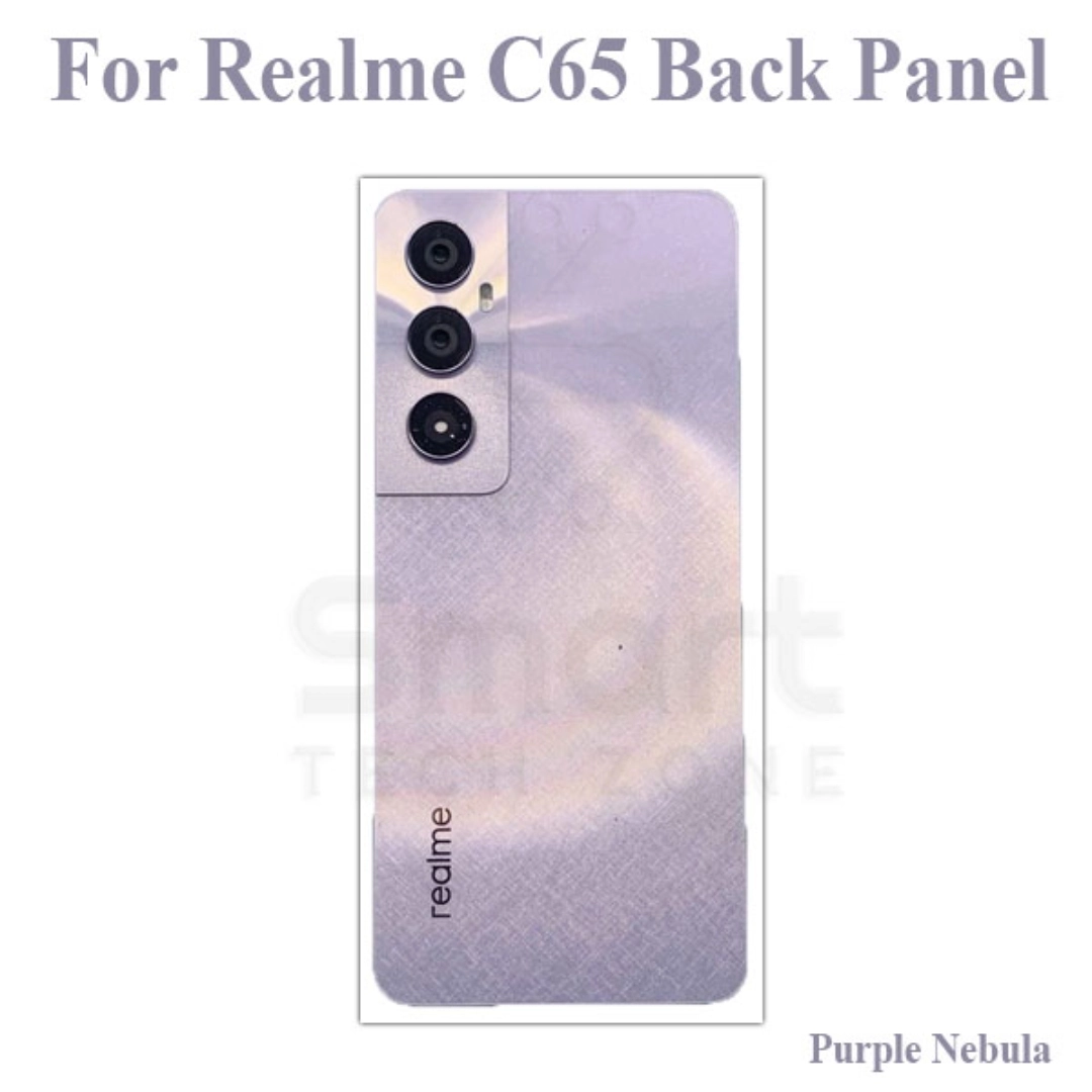 Realme C65 Back Panel/Backshell/ Casing + Camera Lens + Side Buttons ...