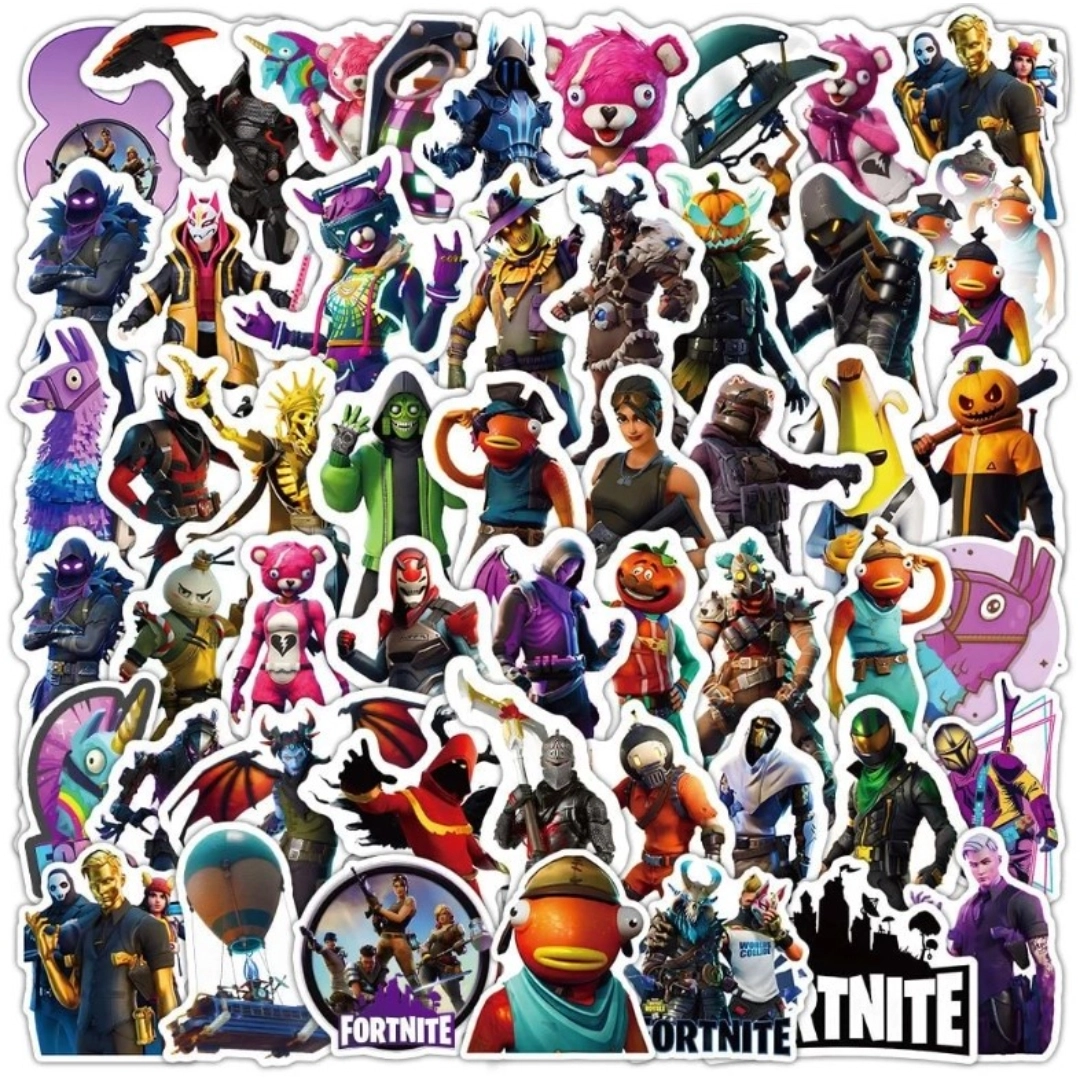 25Pcs/Set Anime Pc Games Fortnite PVC Waterproof Stickers For Wall ...