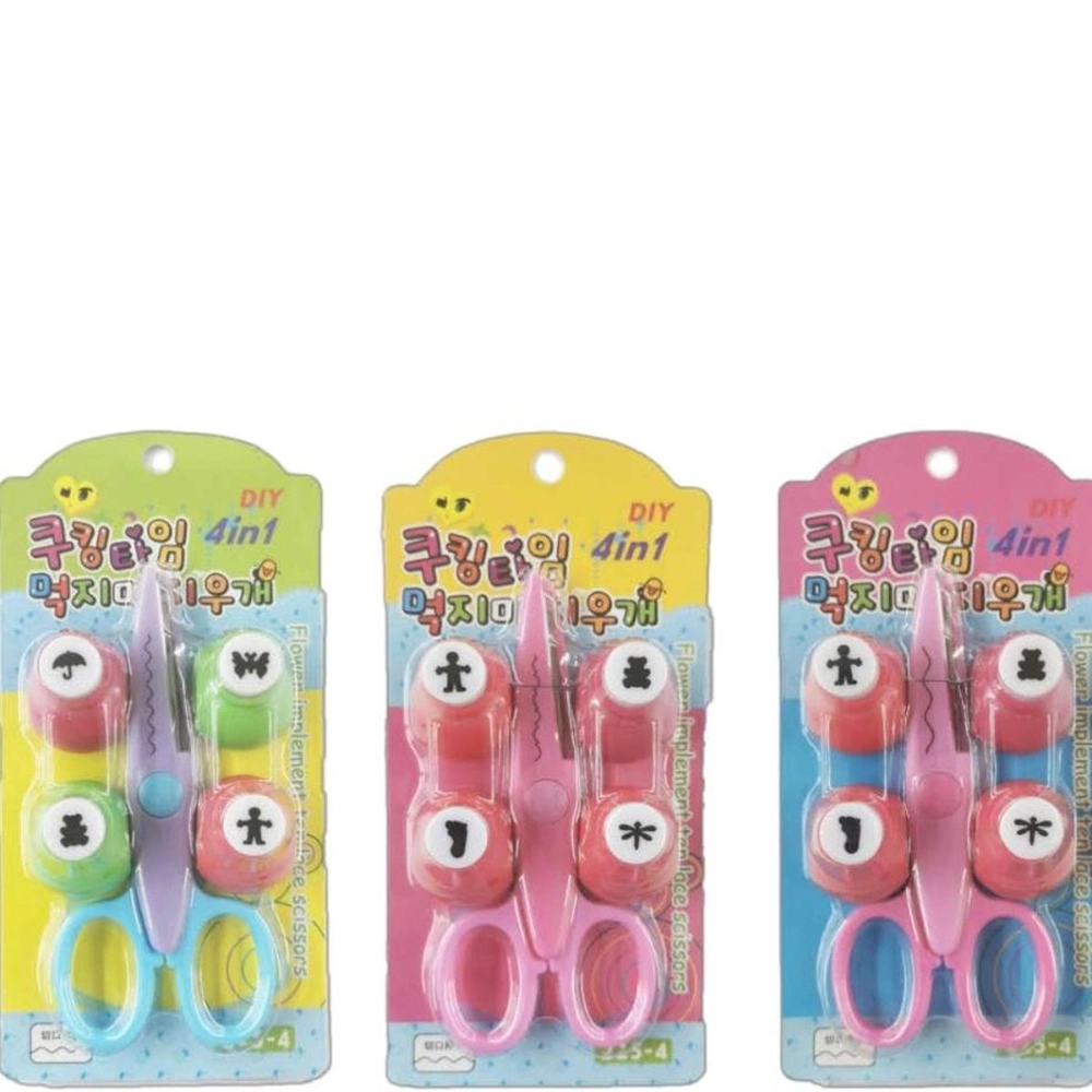 Diy 4 In 1 Flower Implement Ten Lace Scissors Set Handmade Craft - Cutter