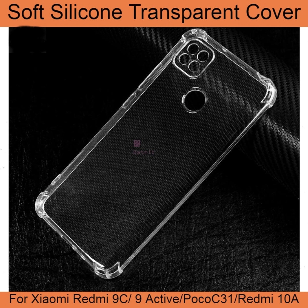 Xiaomi Redmi 9C Back Cover Soft Flexible Transparent Silicone Case