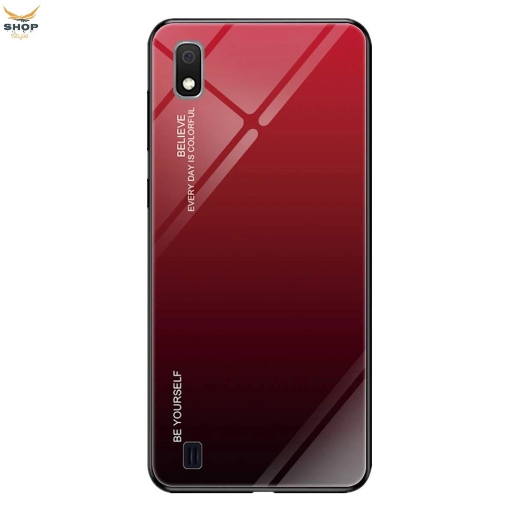 Samsung Galaxy A10 - Back Cover Glass Case Red