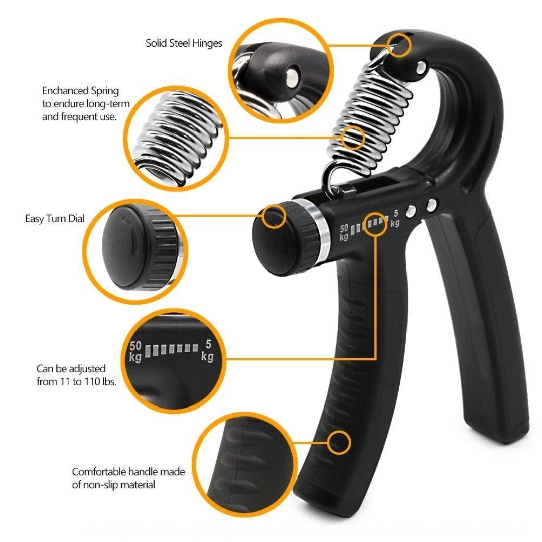 5-60Kg Adjustable Heavy Grips Hand Gripper Gym Power Fitness Hand ...