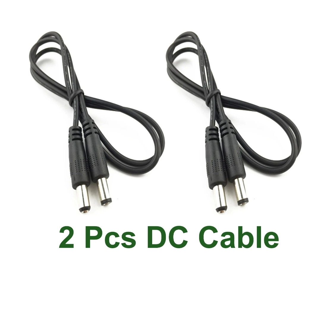 DC to DC Power Cable 5.5*2.1 mm For Router, ONU, CCTV Camera[2 Pcs]