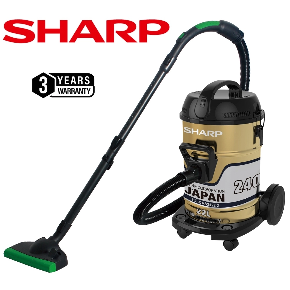 SHARP Drum Type Bagless Vacuum Cleaner with Blower, EC-CA2422 (2400W, 22L)