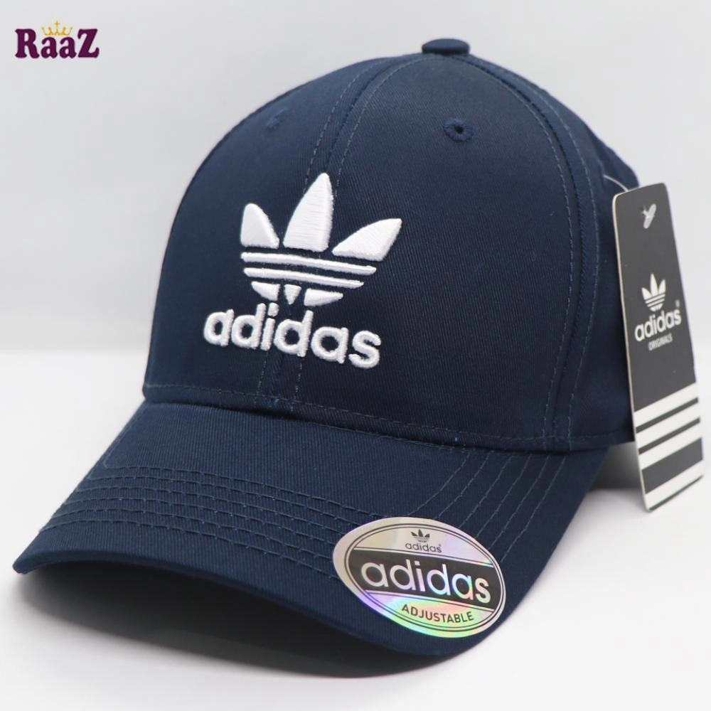 Navy Blue Premium Fabrics Curved Visor Export Quality Cap