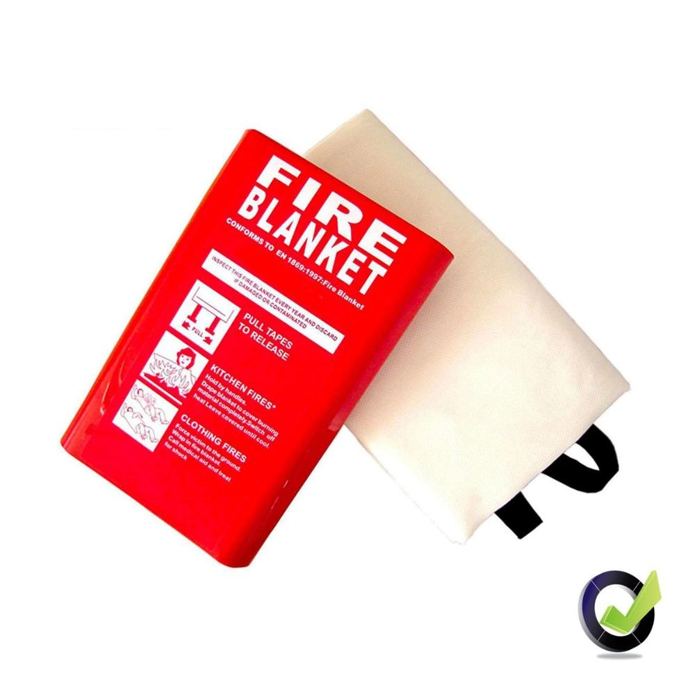 Fire Retardant Blanket (1.2 X 1.8 Metre) Emergency Fiberglass Fire ...
