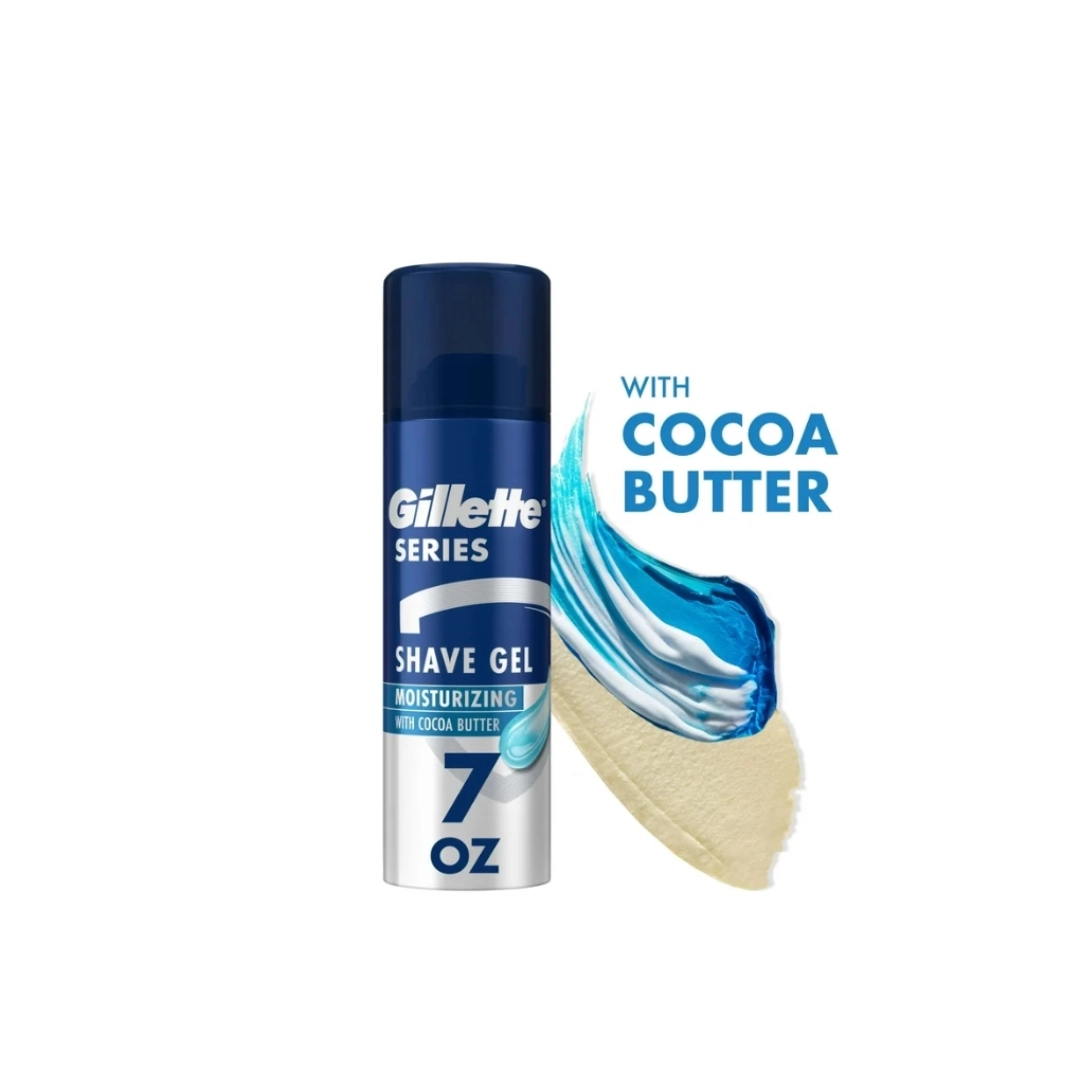 Gillette Series Moisturizing Shave Gel For Men With Cocoa Butter, 200Ml