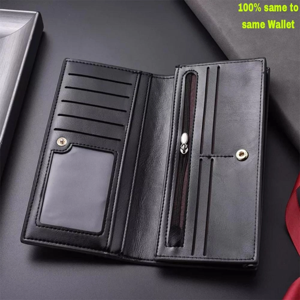 Large Capacity PU Leather Wallet Clutch for Men