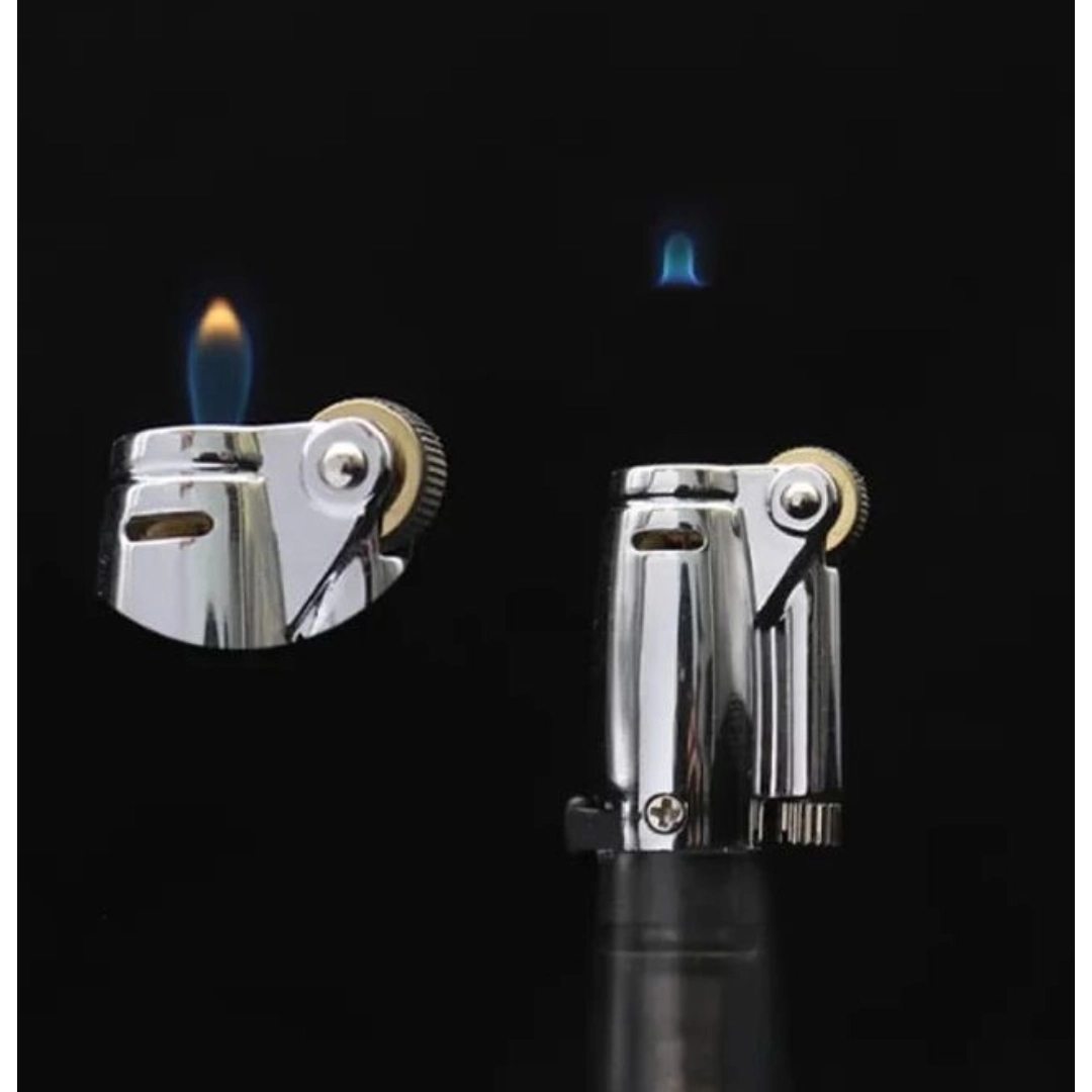 Portable Wheel Opens Flame Lighters Flame Butane Lighters Burner Men Gifts