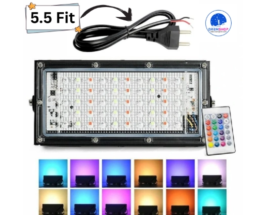 16 Colors Rgb Led Flood Lights- Remote Controlled Landscape & Outdoor ...