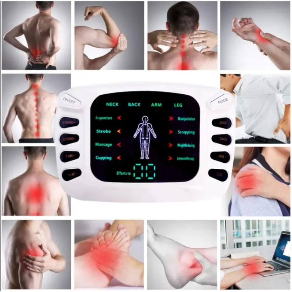 Ems Massage Tens Machine Physiotherapy Acupuncture Body Muscle Massager ...