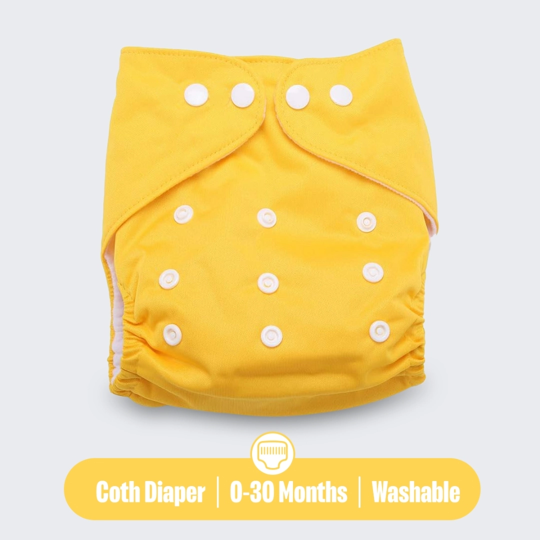 Washable Cloth diaper for Baby - (Weight 4 kg to 18 kg, 2 PCS diapers ...
