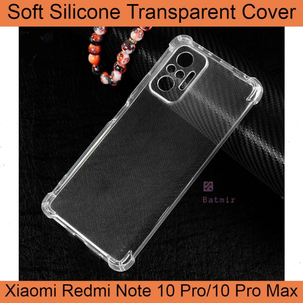 Xiaomi Redmi Note 10 Pro Back Cover Soft Flexible Transparent Silicone Case