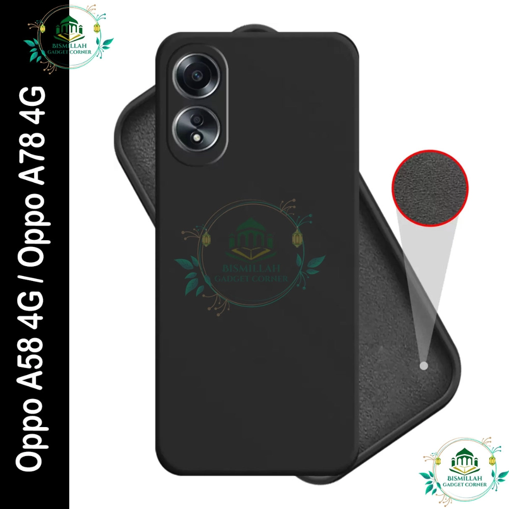 Premium Quality Silicon Mobile Phone Back Cover for -Oppo A58 4G