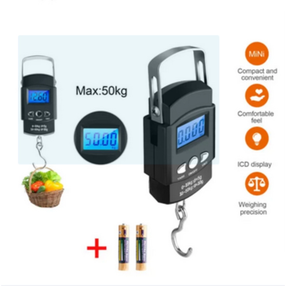 Digital Hanging Weight Scale-Weiheng, Electronic Portable LCD Digital ...