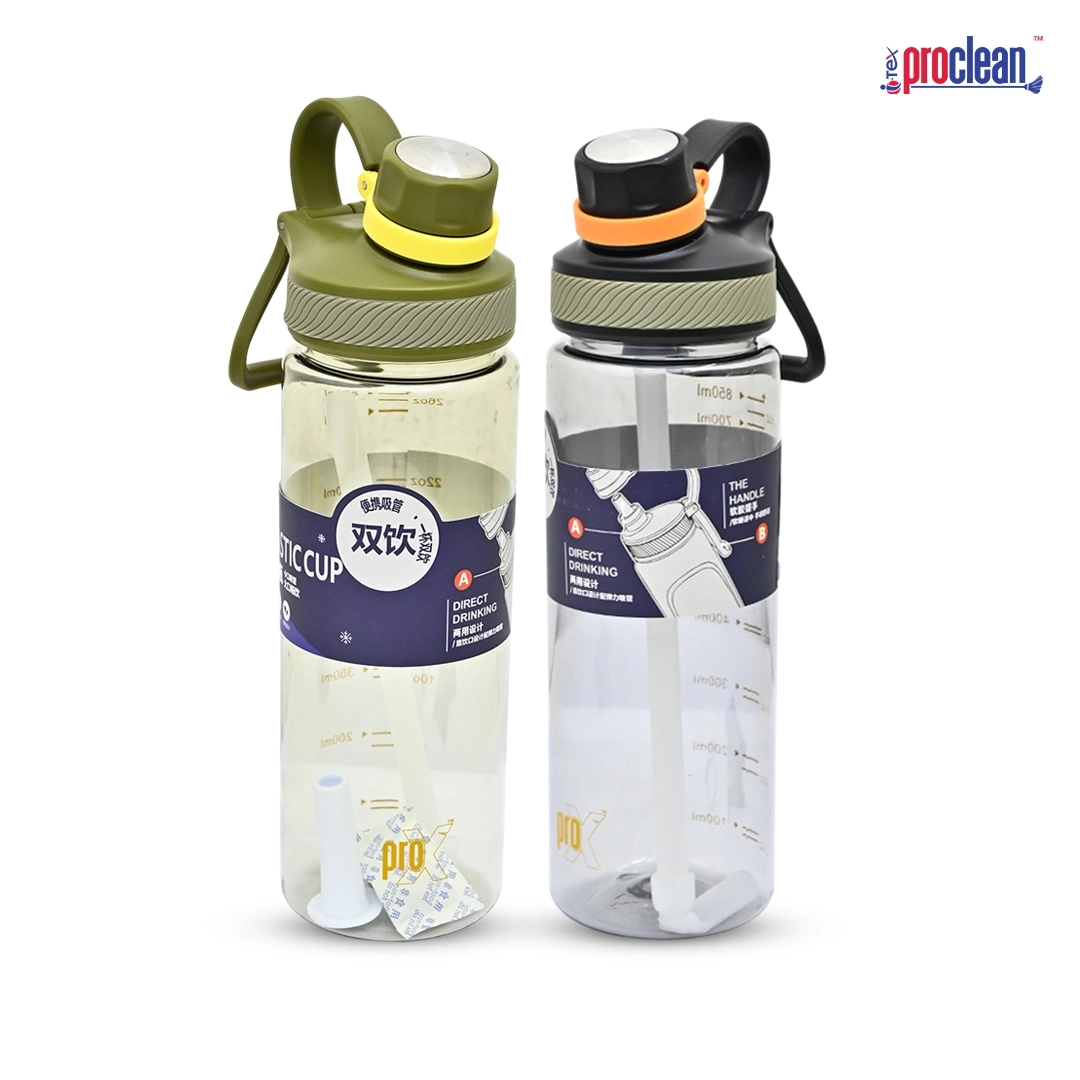 ProX Transparent Plastic Drinking Bottle_WB-2586 I Silicone & Plastic ...