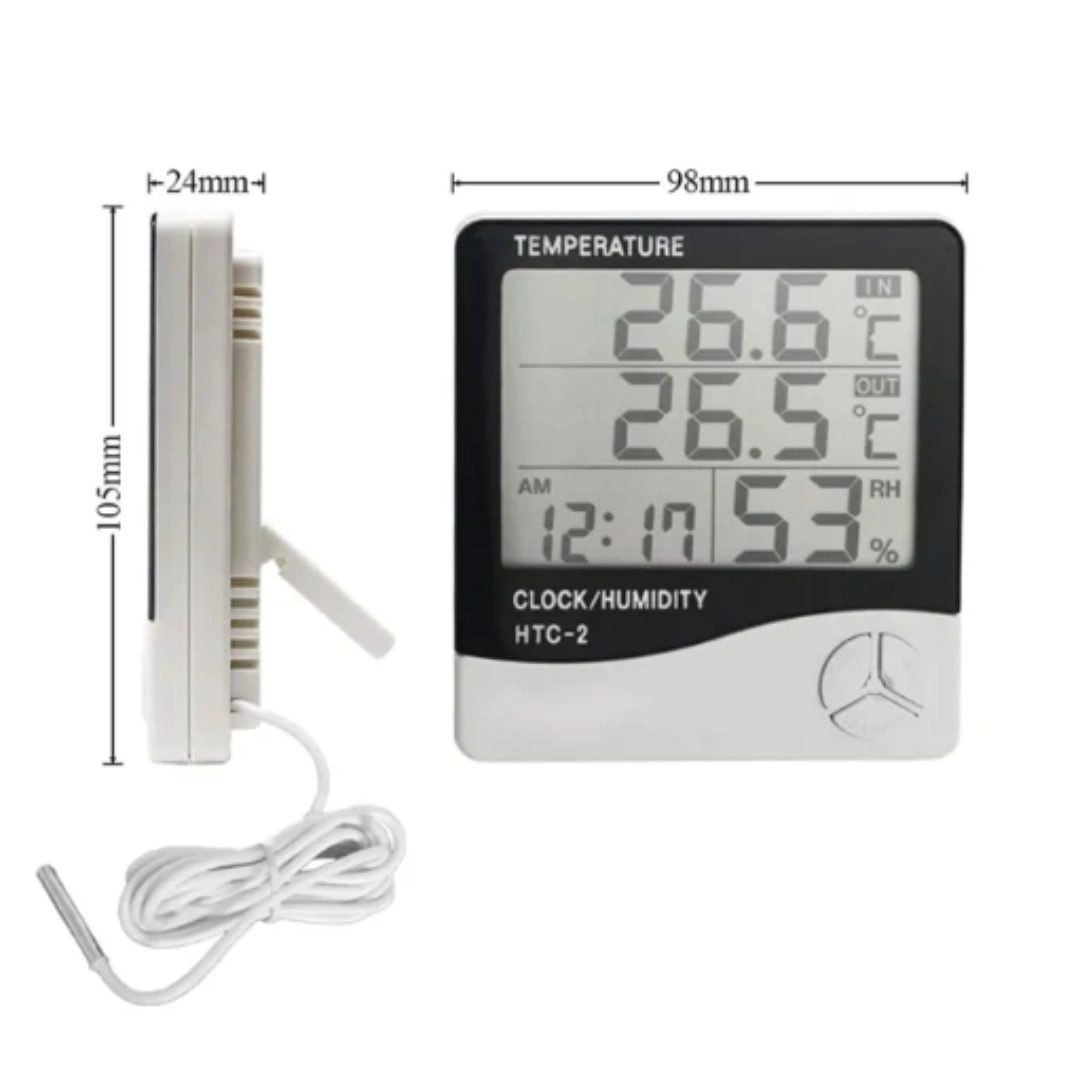HTC-2 Indoor LCD Digital Temperature Humidity Meter Thermometer With ...
