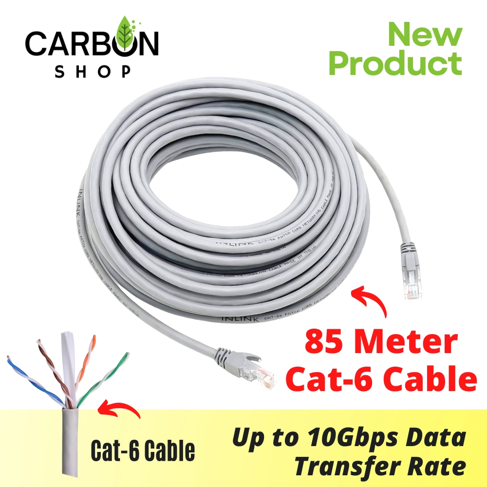 85 Meter Cat6 Cable High-Performance Gigabit Ethernet Cable – CCA ...