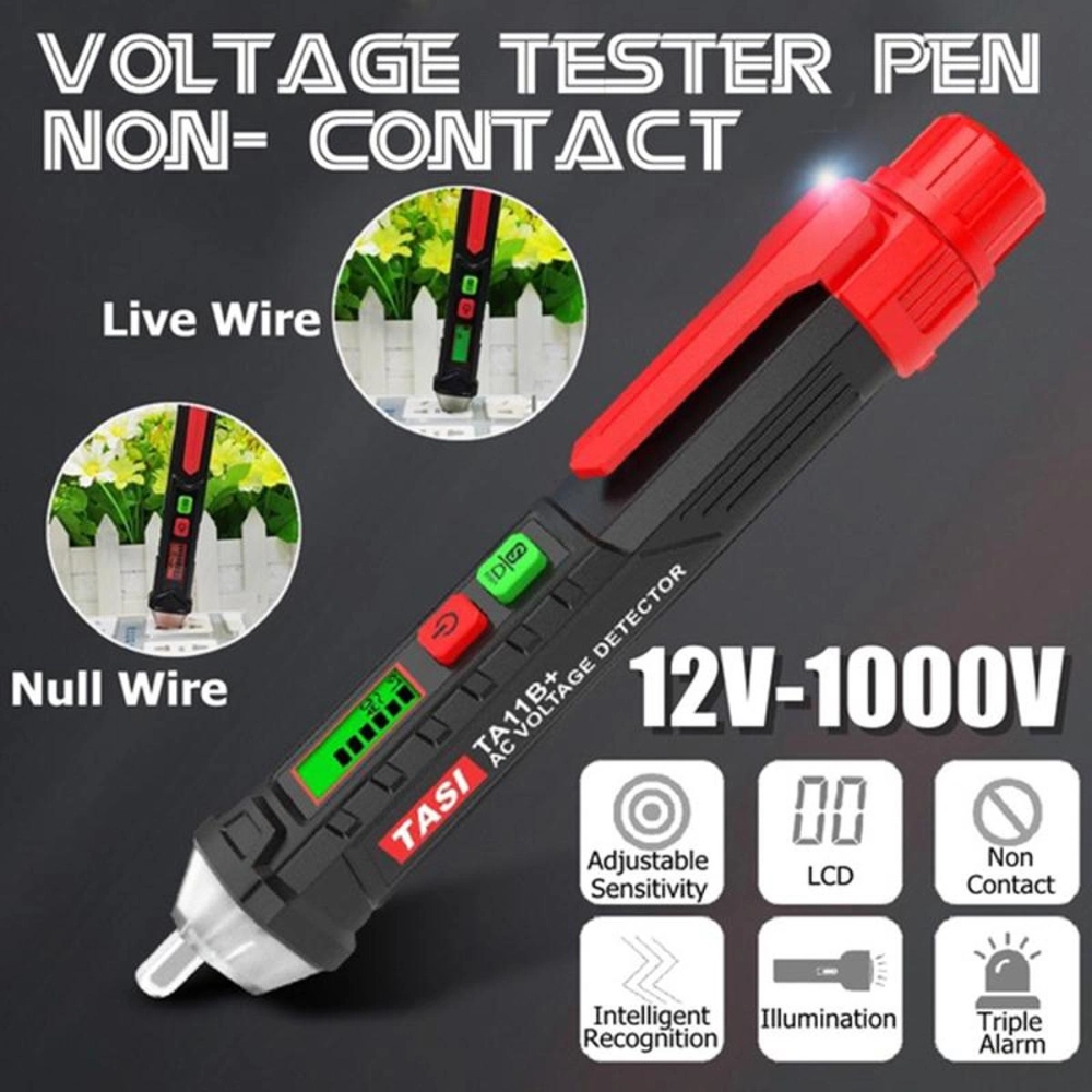 Non Contact 12V-1000V AC Voltage Detector Tester Meter Adjustable ...