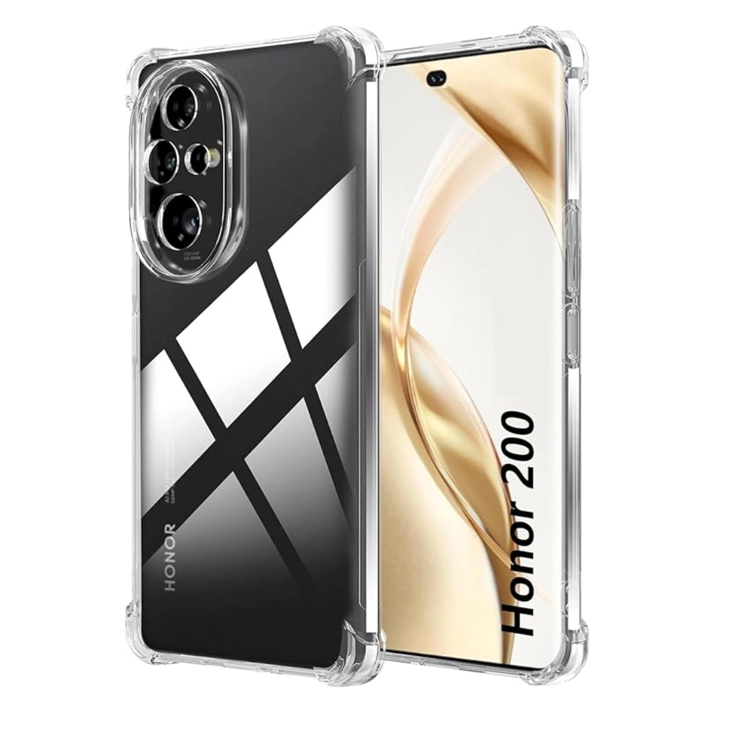 Huawei Honor 200 Flexible Clear Transparent Soft Tpu Back Case Cover ...