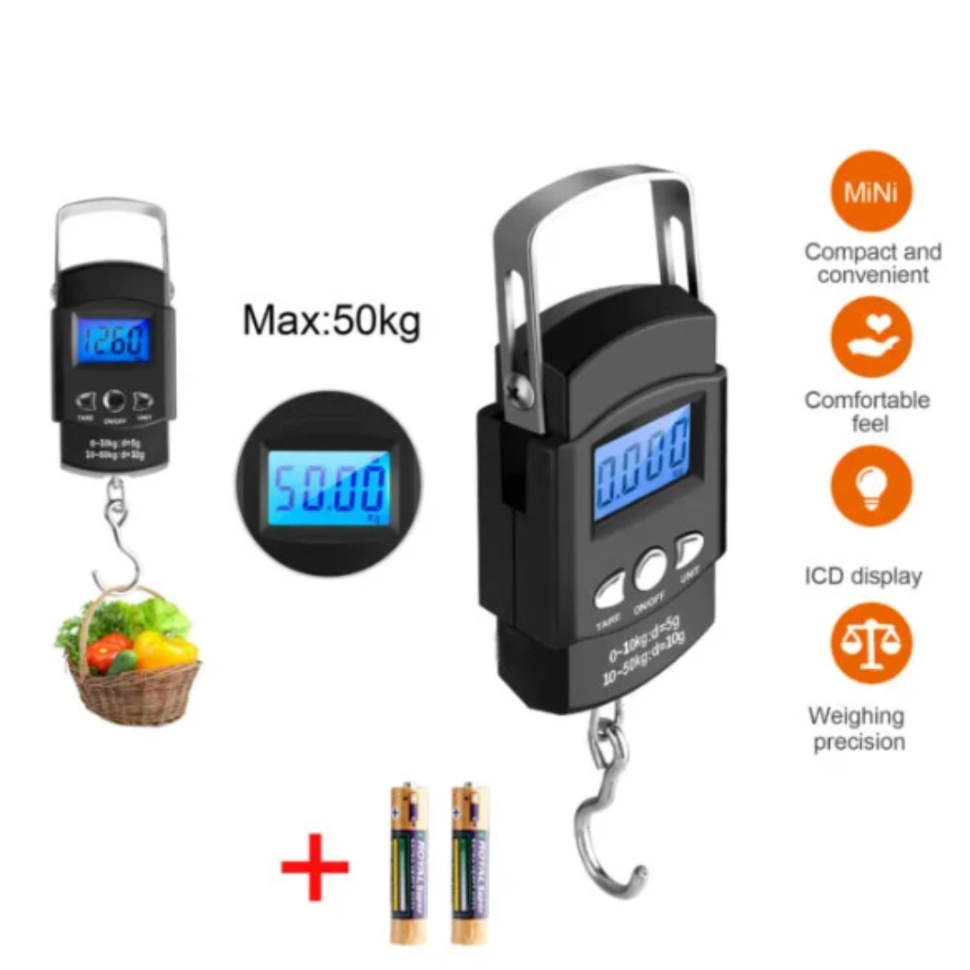 Digital Hanging Weight Scale-Weiheng, Electronic Portable LCD Digital ...