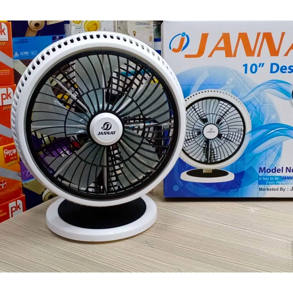 Jannat 10 inch Hi-Speed Desk fan, Table Fan.