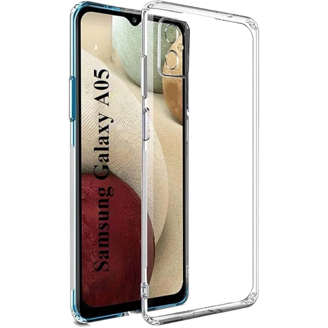 Samsung Galaxy A05 Flexible Clear Transparent Soft TPU Back Case Cover