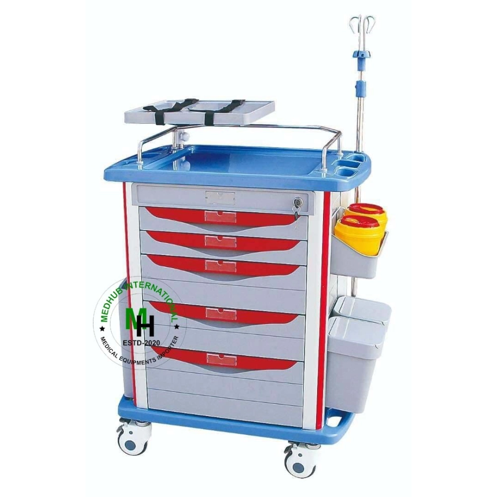 Emergency Cart / Trolley (China) for Hospital Use