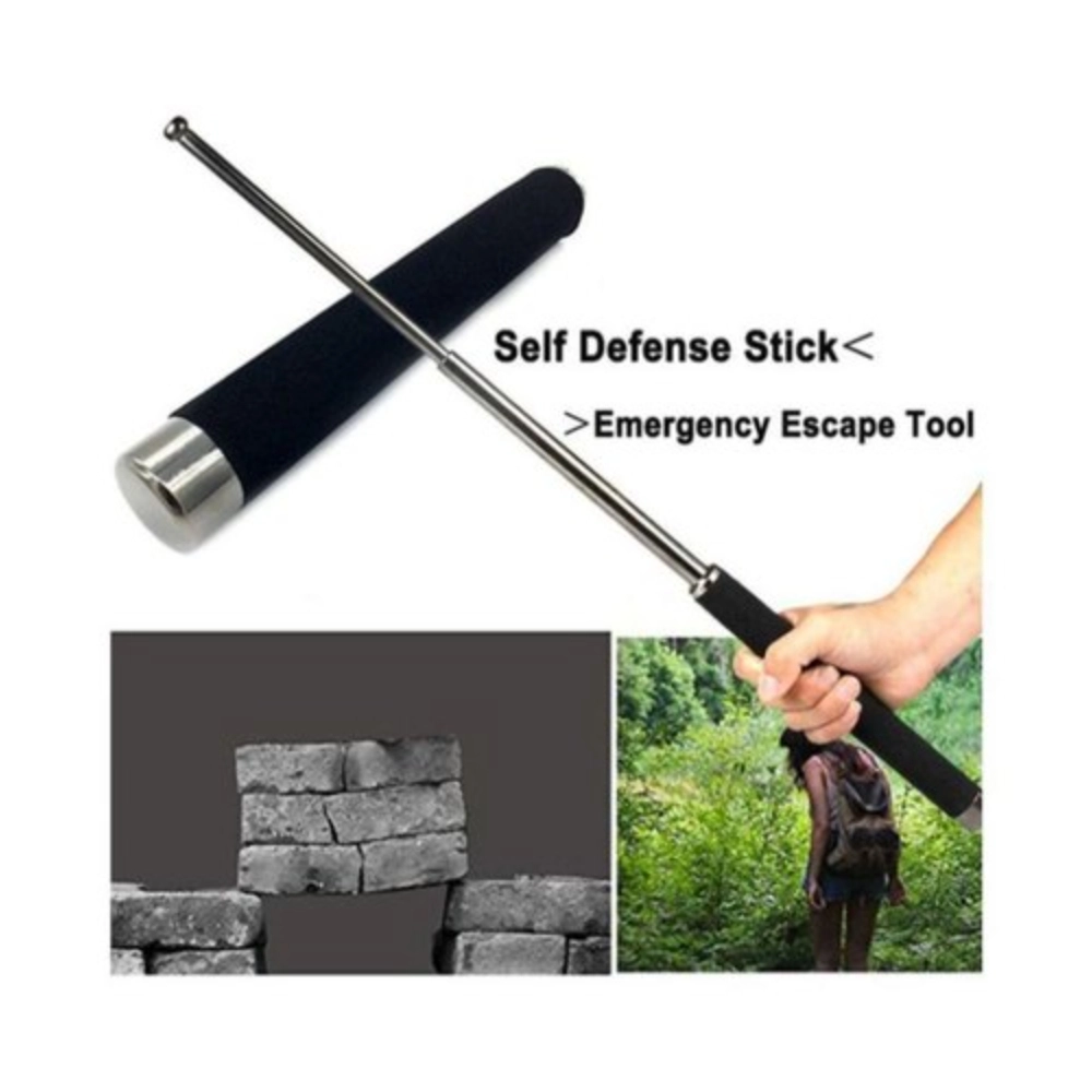 Metal Extendable Self-Defense Stick with Bag