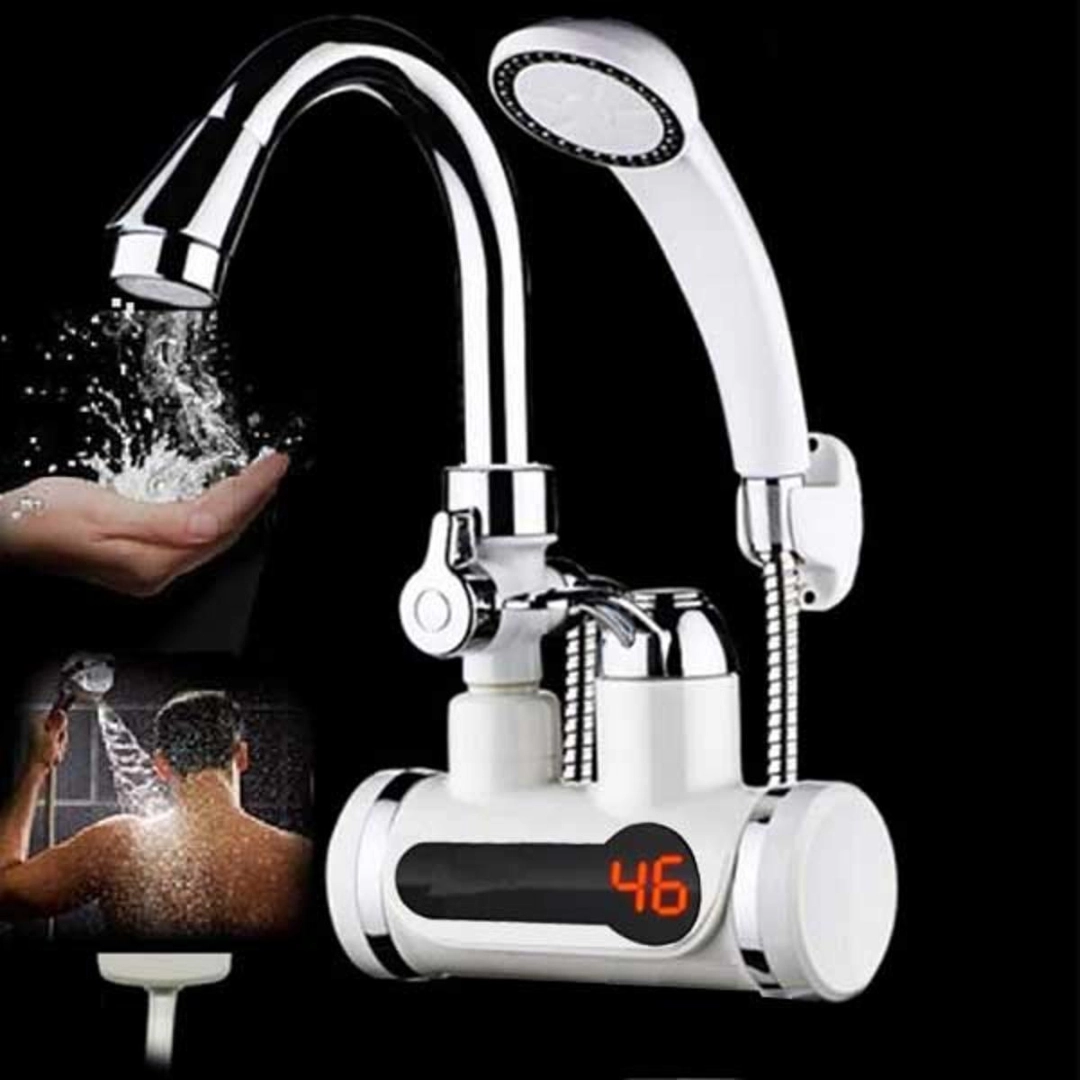 Electric Digital Display Instant Hot Water Tap With Hand Shower ...