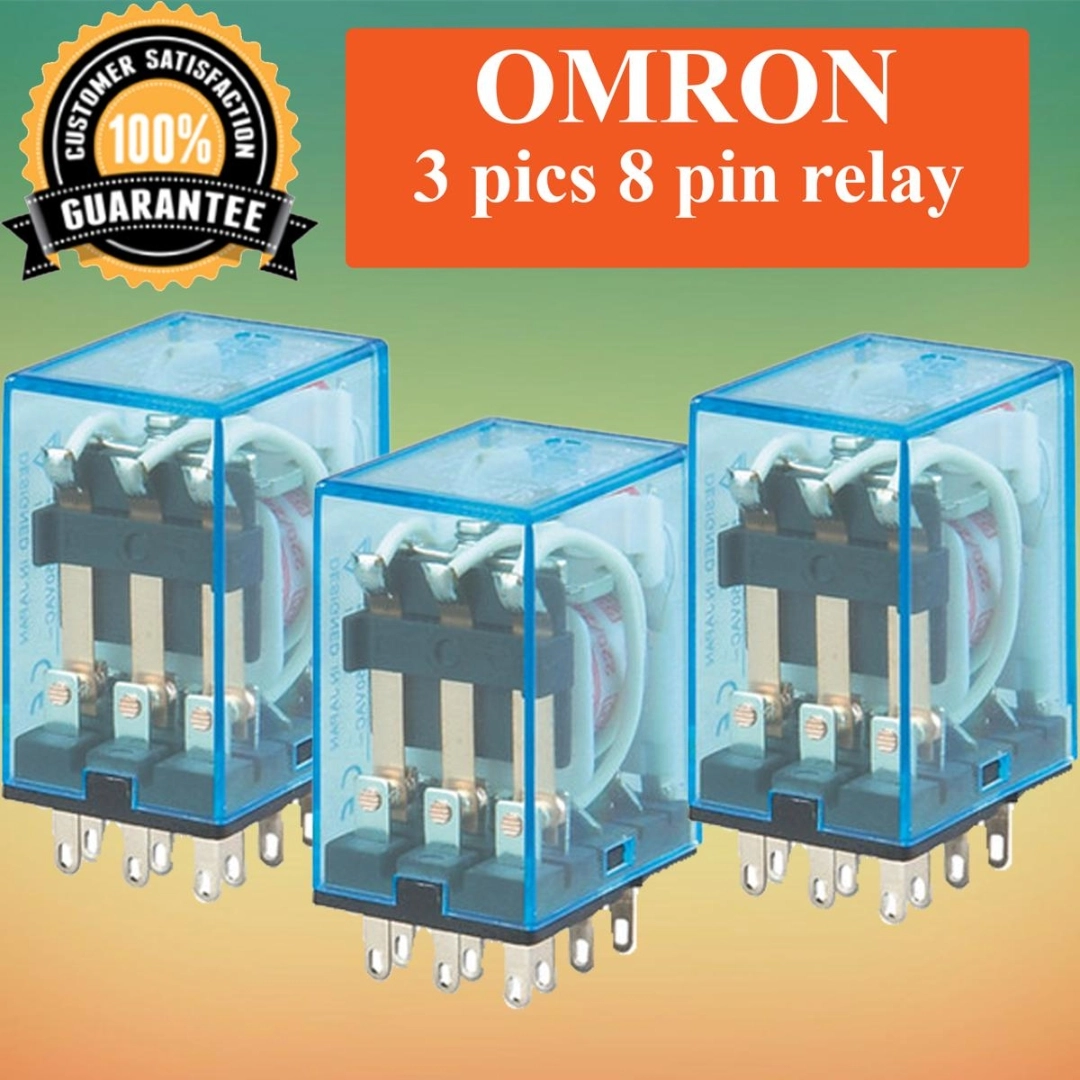 3 Pieces AC 220V/240V 5A Coil 8Pin DPDT Power Electromagnetic Relay